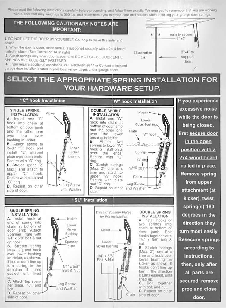 Extension Spring Installation Instructions – torquesprings